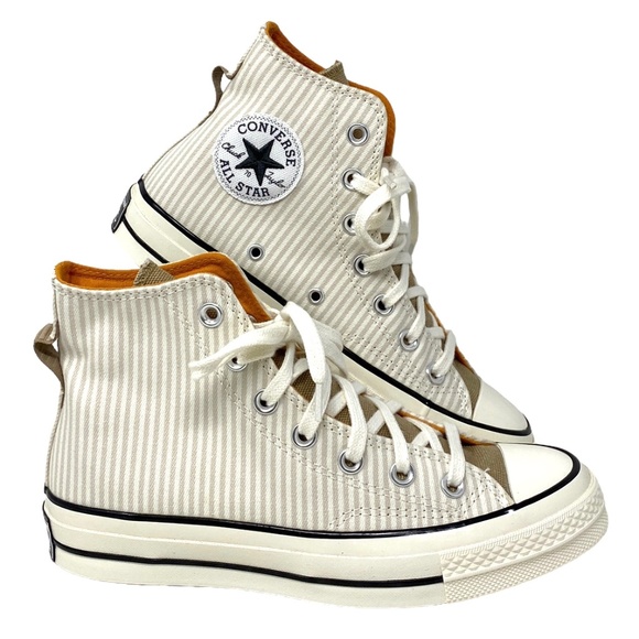 Converse | Shoes | Converse Chuck 7 Shoes High Top Strip Beige Desert ...